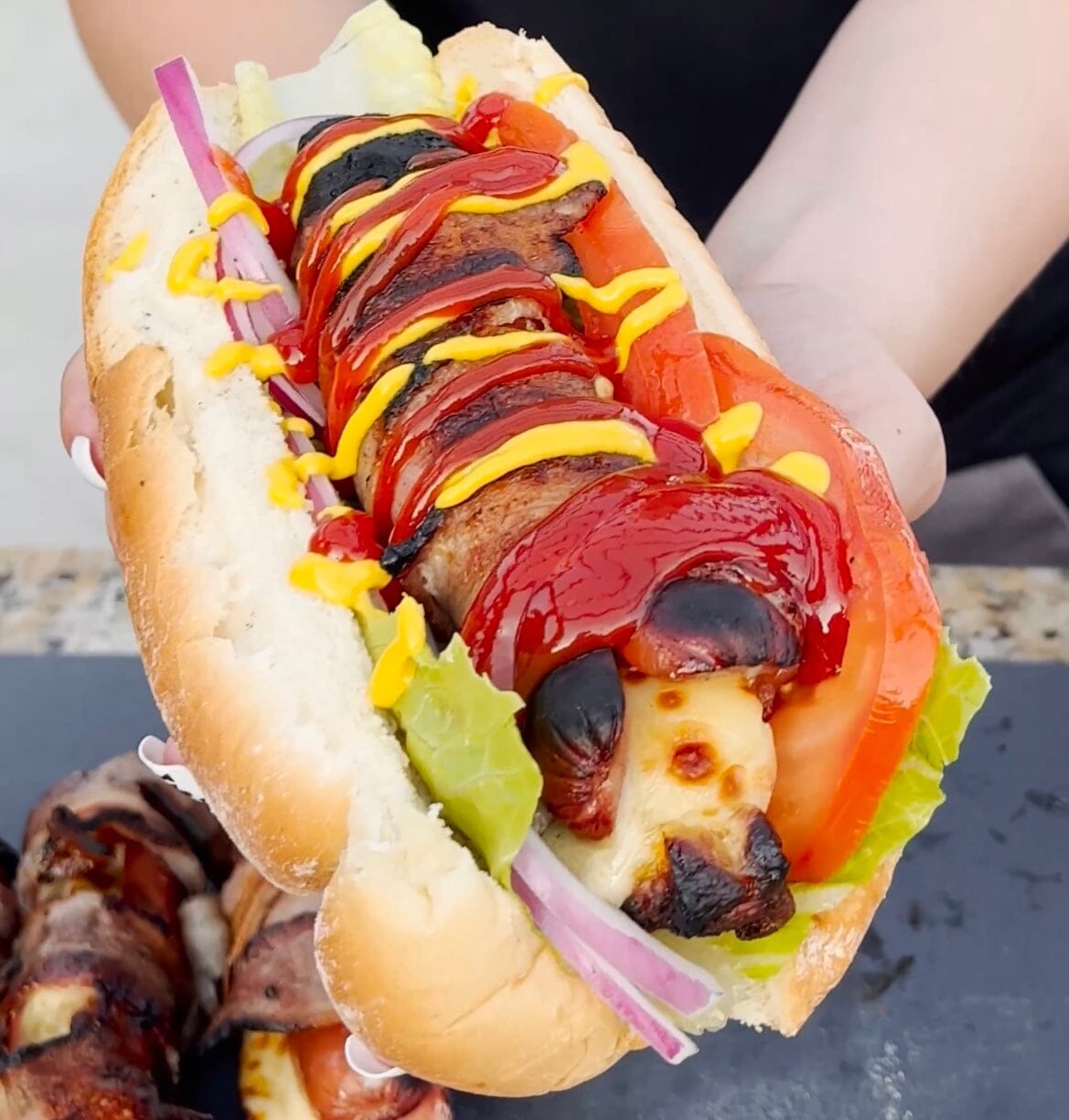 Bacon Wrapped Cheese Dogs | The Big Moo Cheese